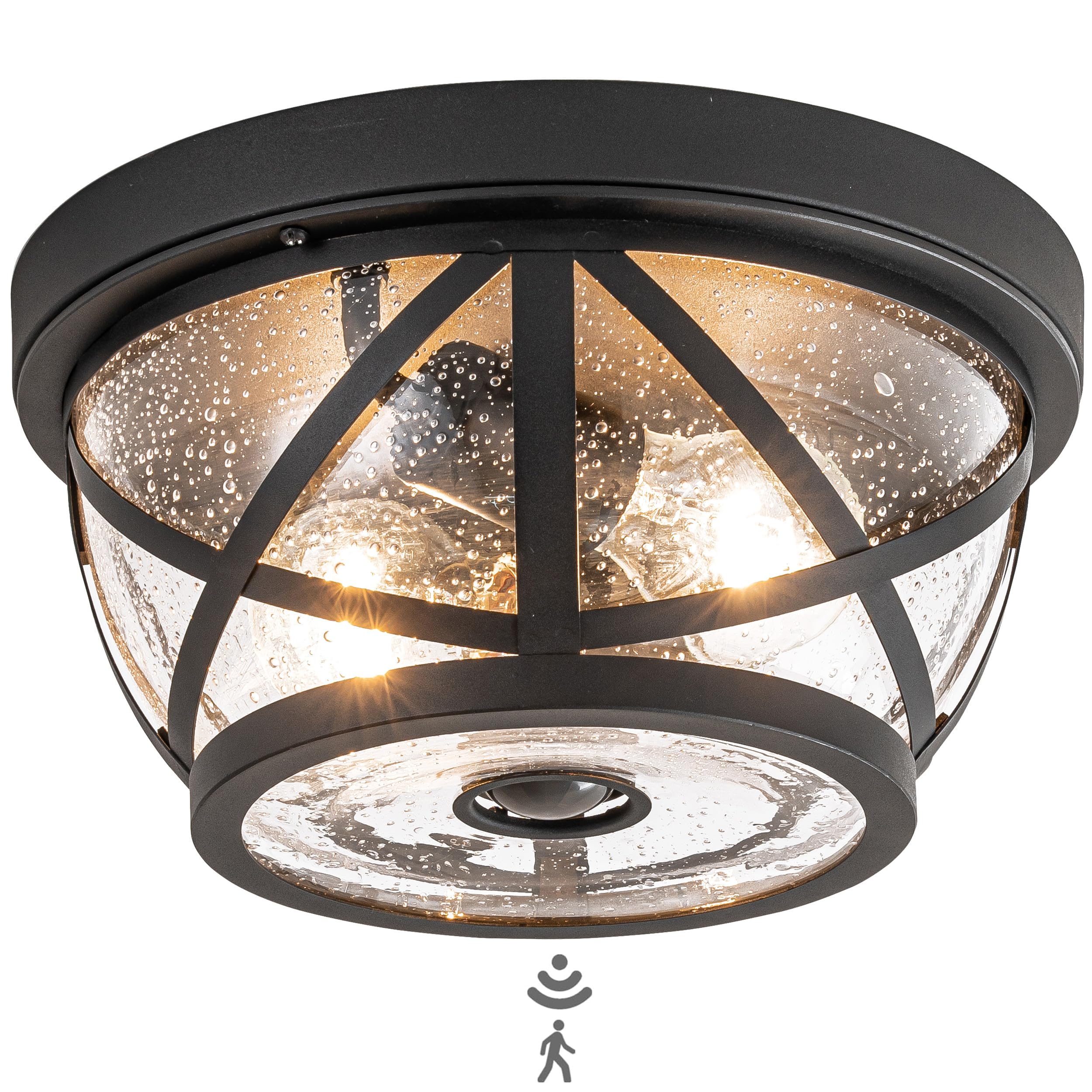 Laplusbelle Motion Sensor Ceiling Light Fixture Outdoor Flush Mount ...