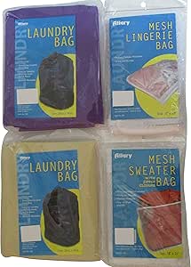 Amazon.com: Allary Laundry Bag Bundle (4 items) - Includes 2 large ...