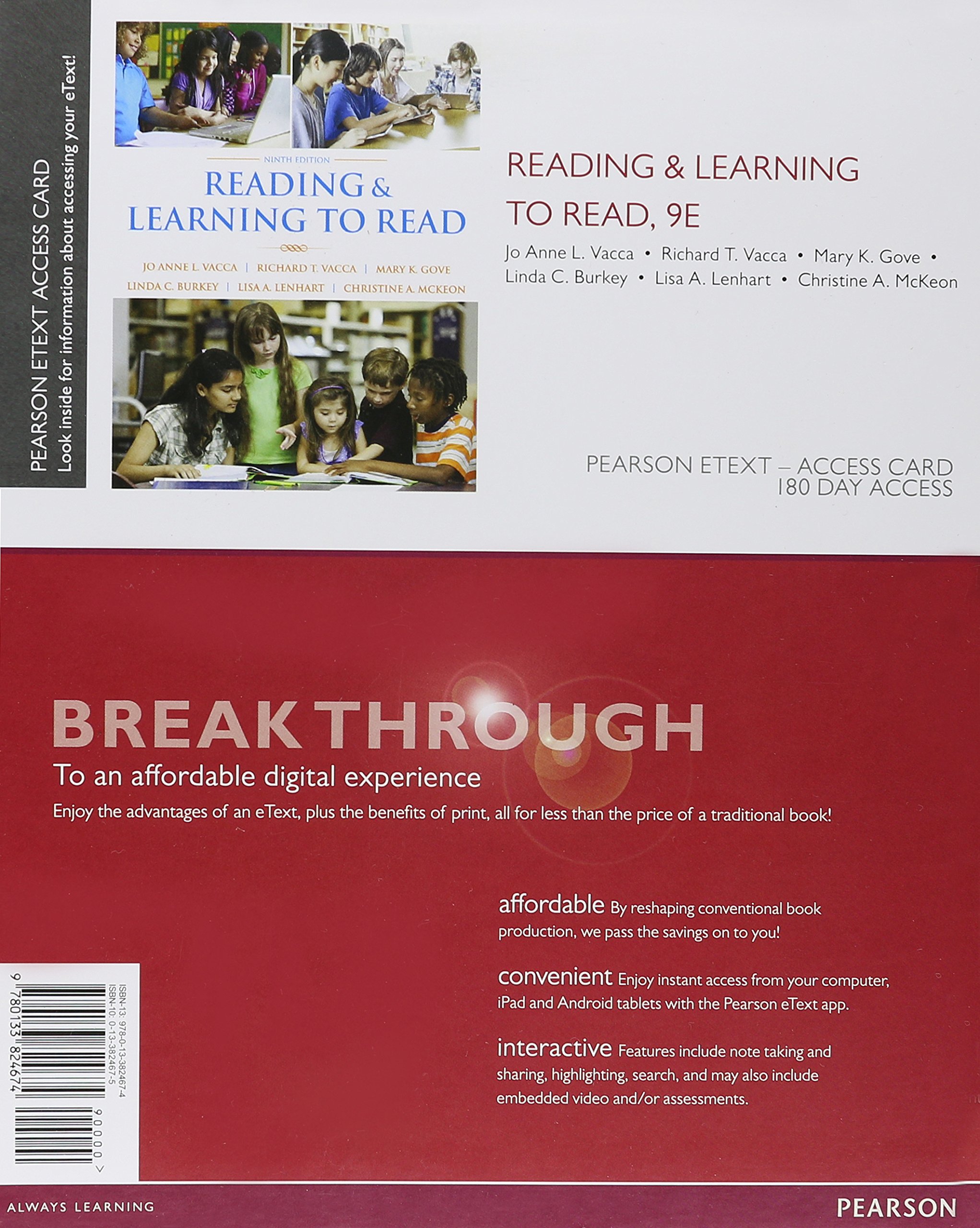 Amazon.com: Reading and Learning to Read, Enhanced Pearson eText ...