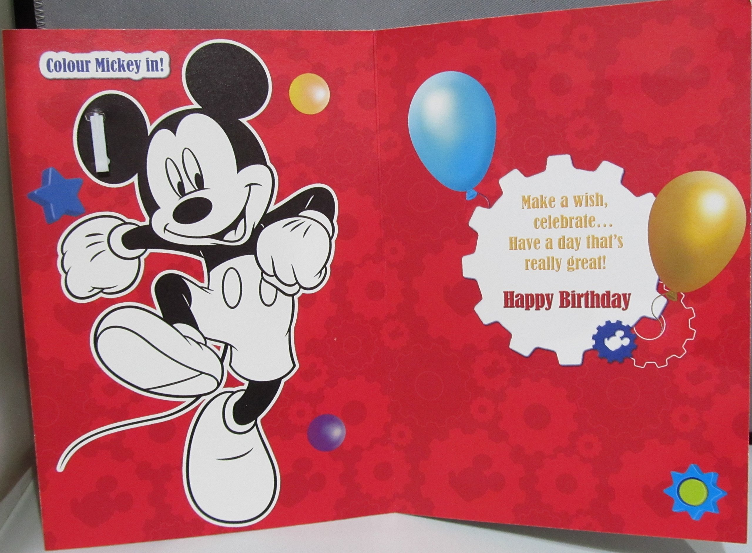 Mickey Mouse Birthday Card Ideas