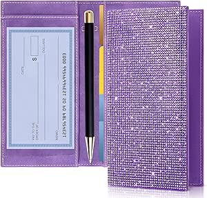 Amazon.com: Glitter Checkbook Covers for Personal Checkbook with ...