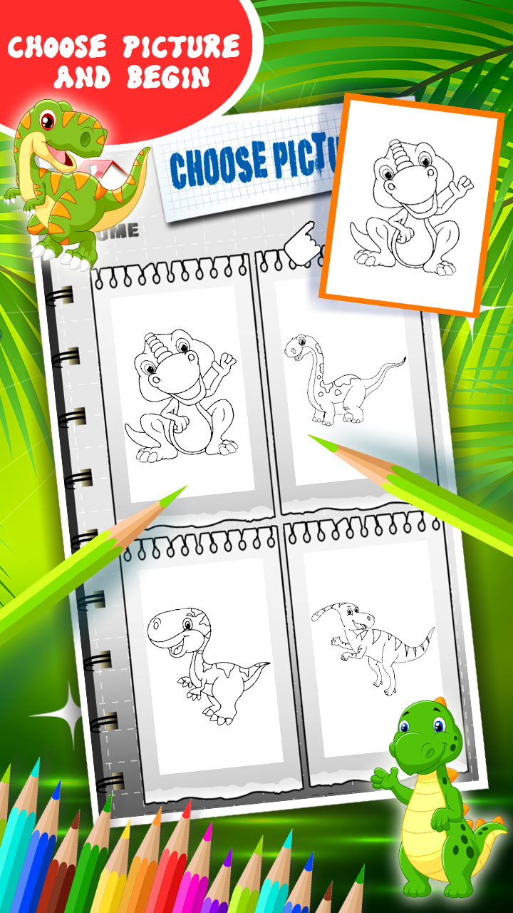 Dinosaur Coloring Book - App on Amazon Appstore