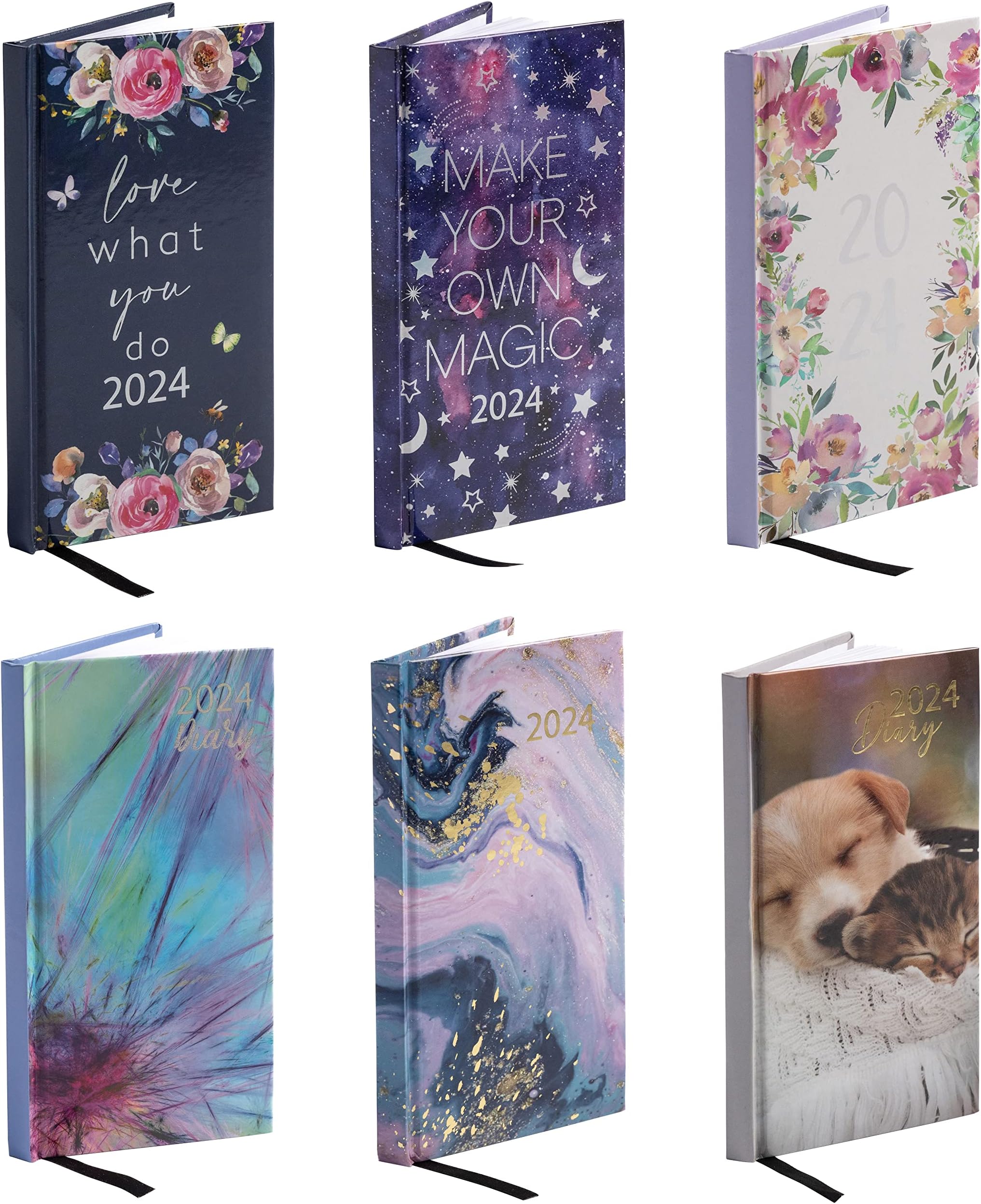 2024 Diary Slim Line Week to View Slim Fashion Diaries for Gift and ...