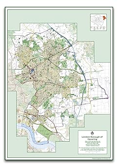 London Borough Map - Havering - Size A0-84.1 x 118.9cm - Paper ...