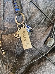 Amazon.com: Police Key Chain, Police Wife Gift, Key Chain for Officers ...