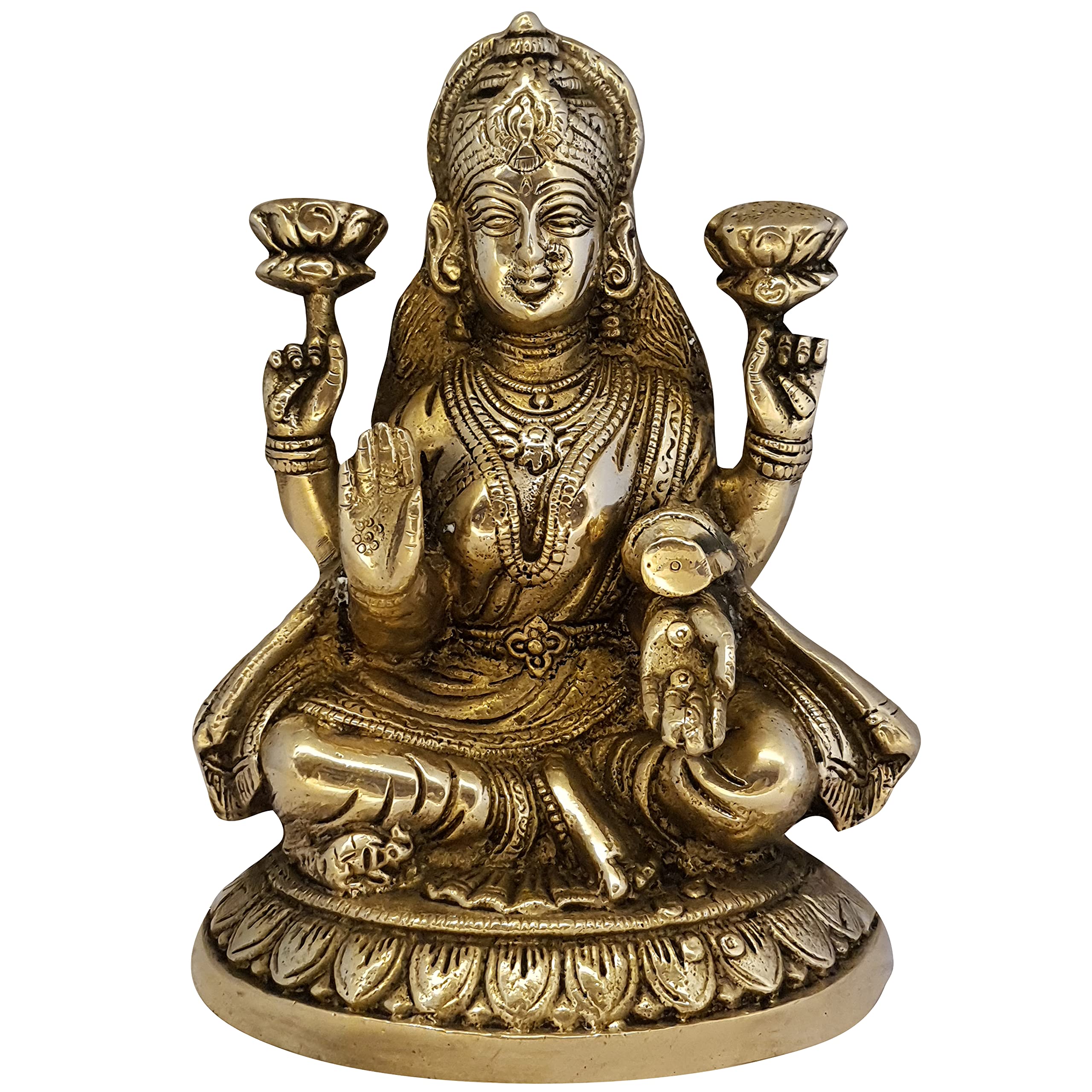 Buy Divya Mantra Sri Laxmi ji Idol Home Puja Room Diwali Decor Pooja ...