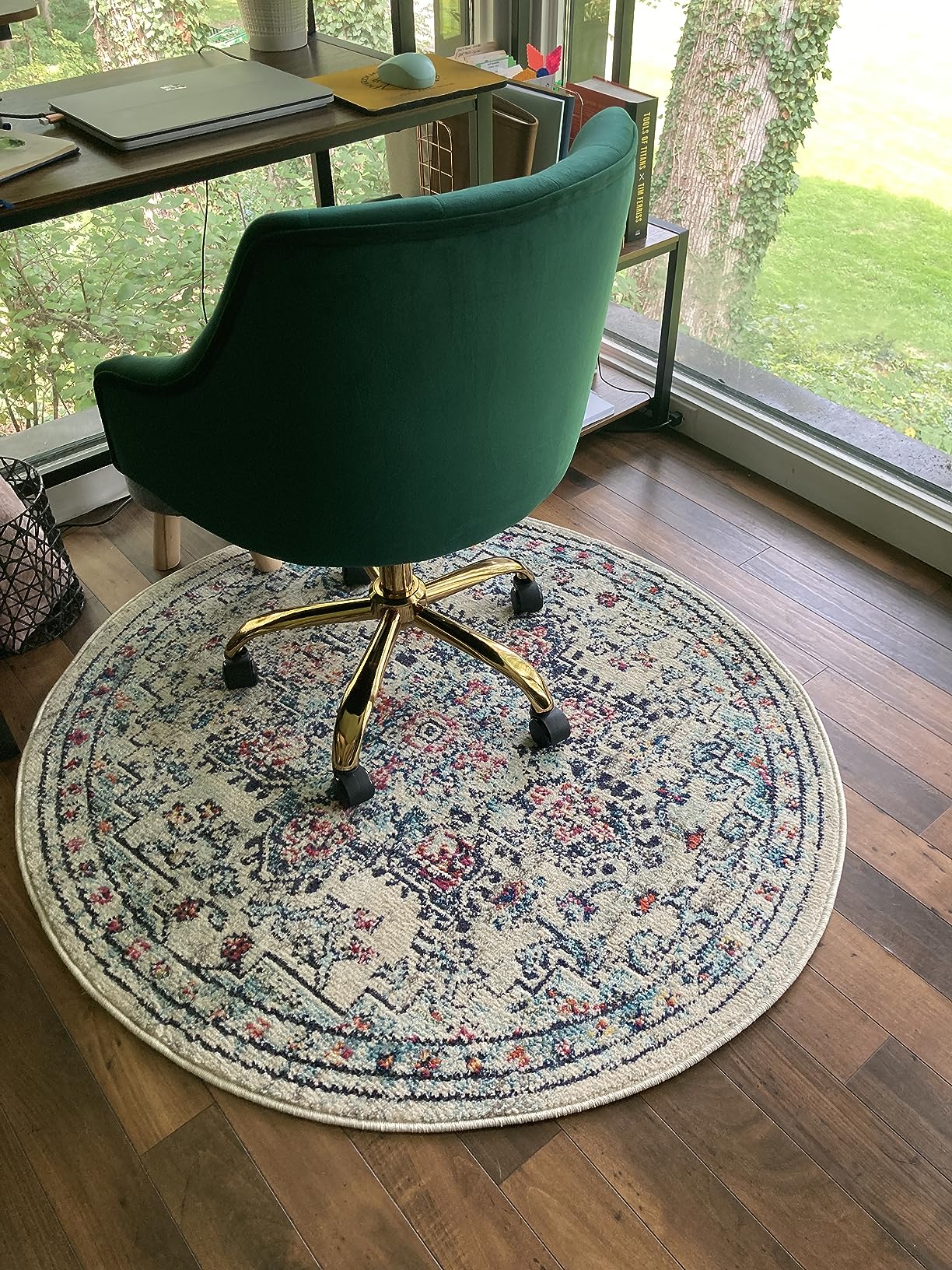$21/mo - Finance MOJAY Velvet Office Swivel Chair, Vanity Chair, Fabric ...