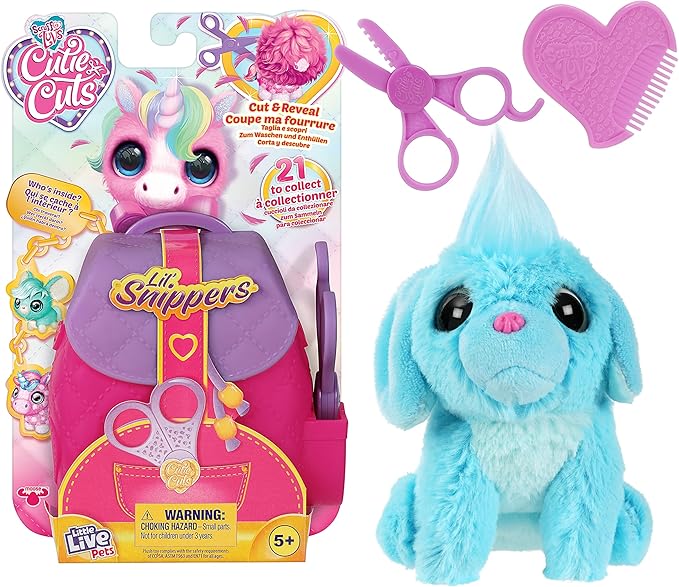 Amazon.com: Scruff-a-Luvs Little Live Pets Cutie Cuts - Lil' Snippers ...