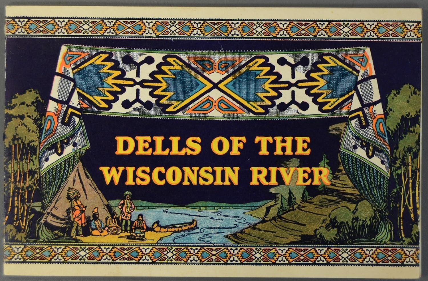 1935 Dells of the Wisconsin River Color Brochure Booklet: None: Amazon ...