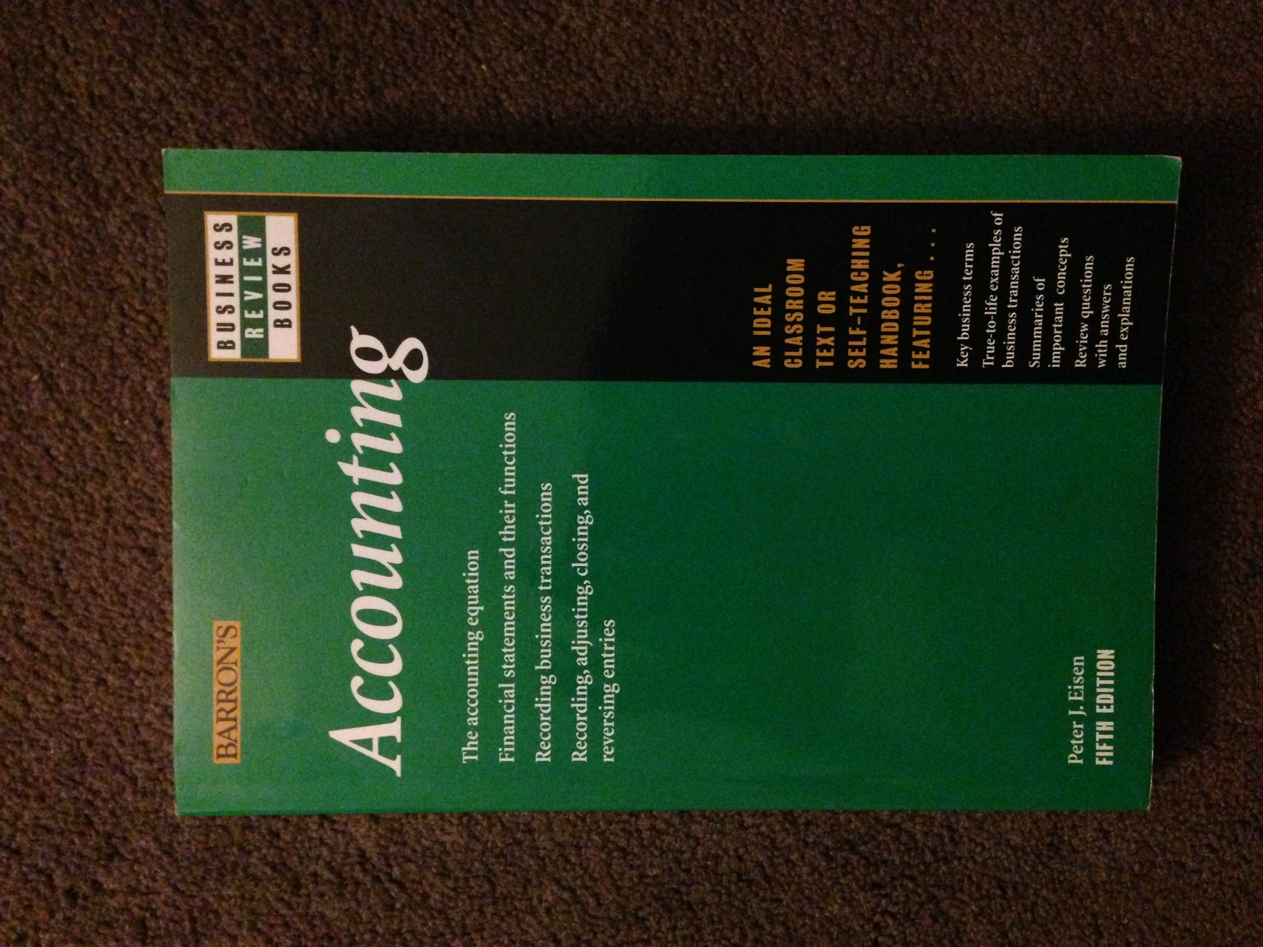 Amazon.com: Accounting (Barron's Business Review Series): 9780764135477 ...