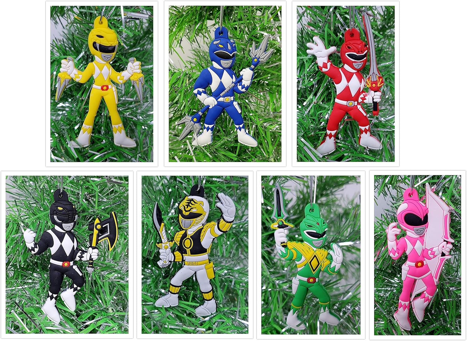 Amazon.com: Power Rangers Christmas Tree Ornament Set - Unique ...