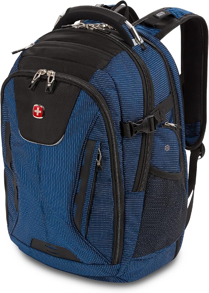 Amazon.com: SwissGear 5358 USB ScanSmart Laptop Backpack, Blue/Black ...