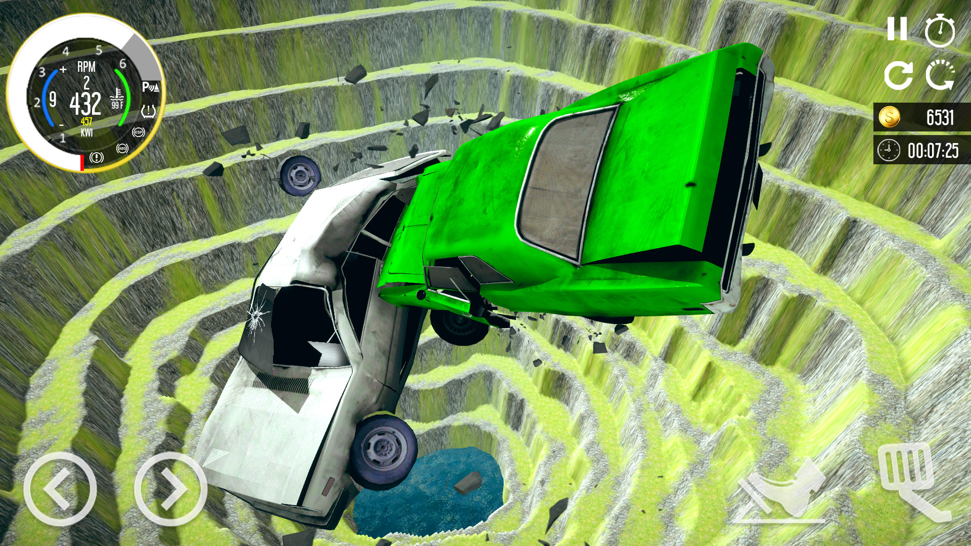 Mega Death Ramp Real Car Crash Simulator - Beamng Driving Games 3D ...