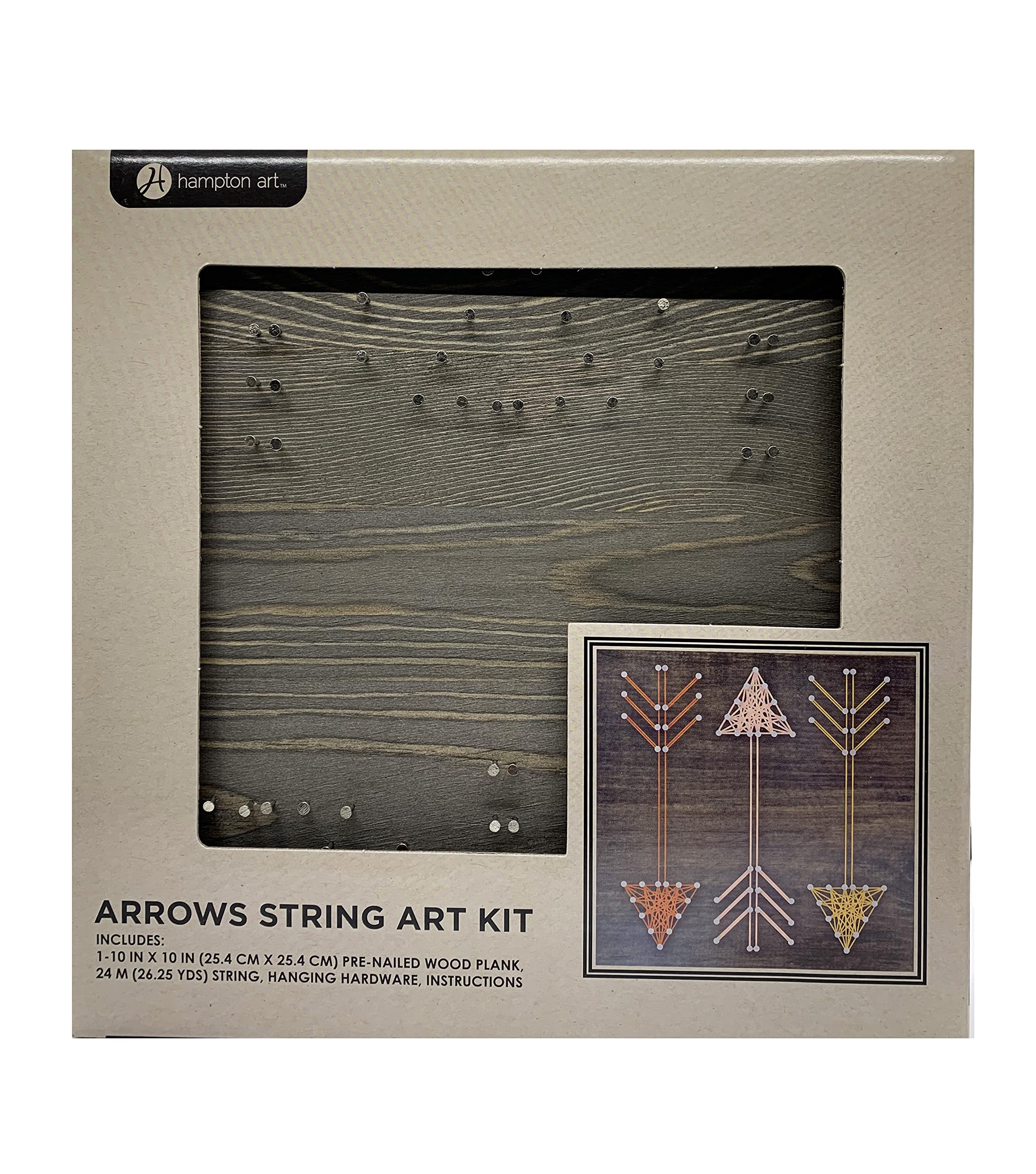 Amazon.com: Hampton Art String Art Kit 10"X10"-3 Arrows