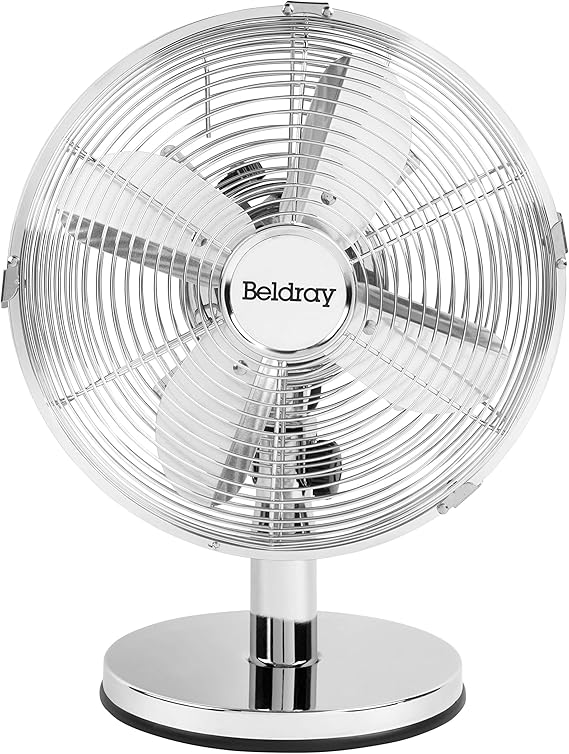Beldray EH3266CH 10 Inch Desk Fan – Oscillating Fan with 3 Speed ...