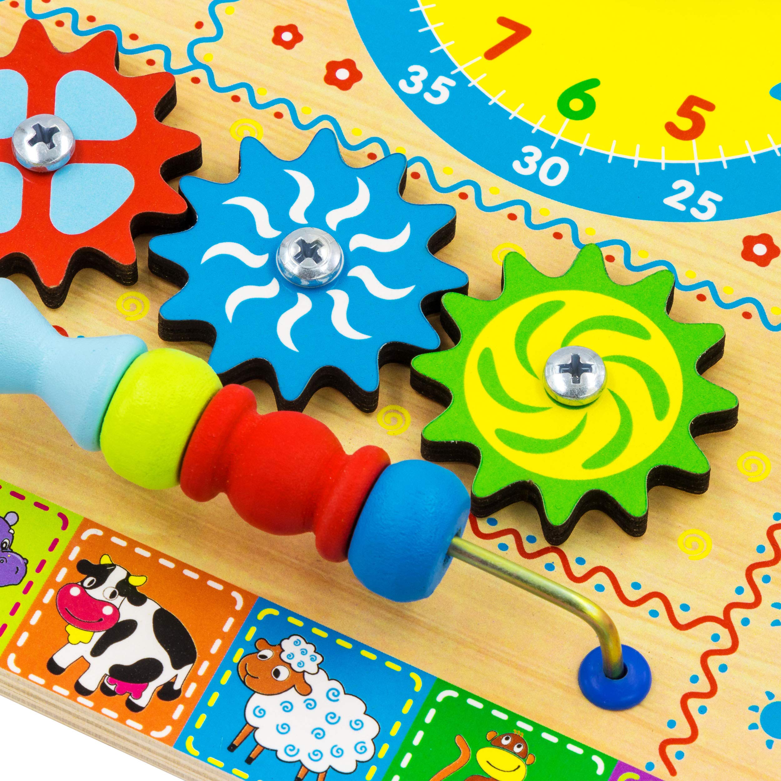 ALATOYS Wooden Sensory Toy Busy Board For 3 Year Old Toddler Montessori alatoys-wooden-sensory-toy-busy-board-for-3-year-old-toddler-montessori