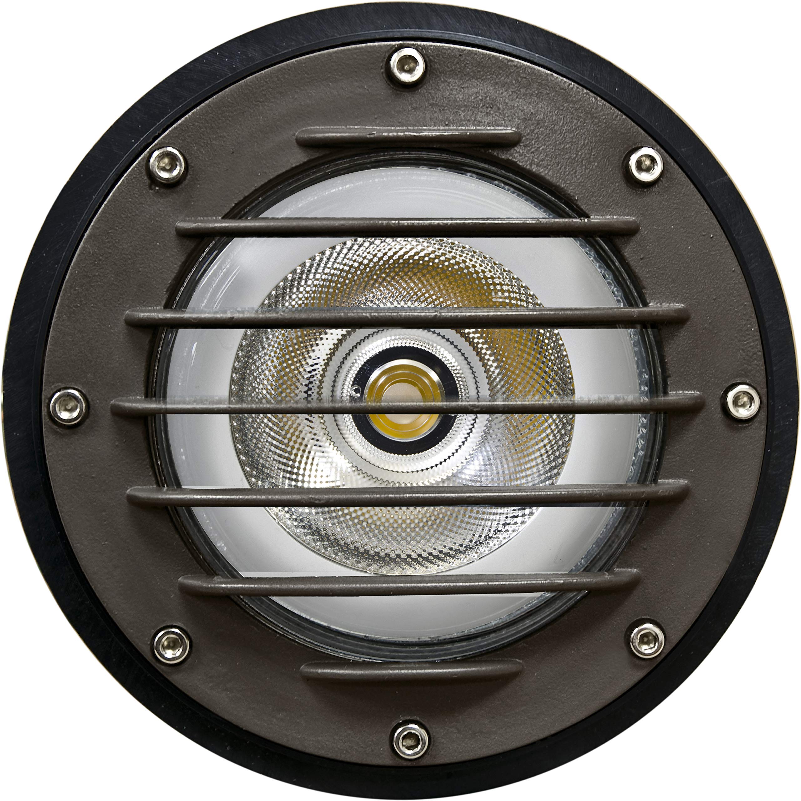 DABMAR LIGHTING DW4701-LED18S-BZ MED Well Light W/Grill 18W PAR38 LED ...