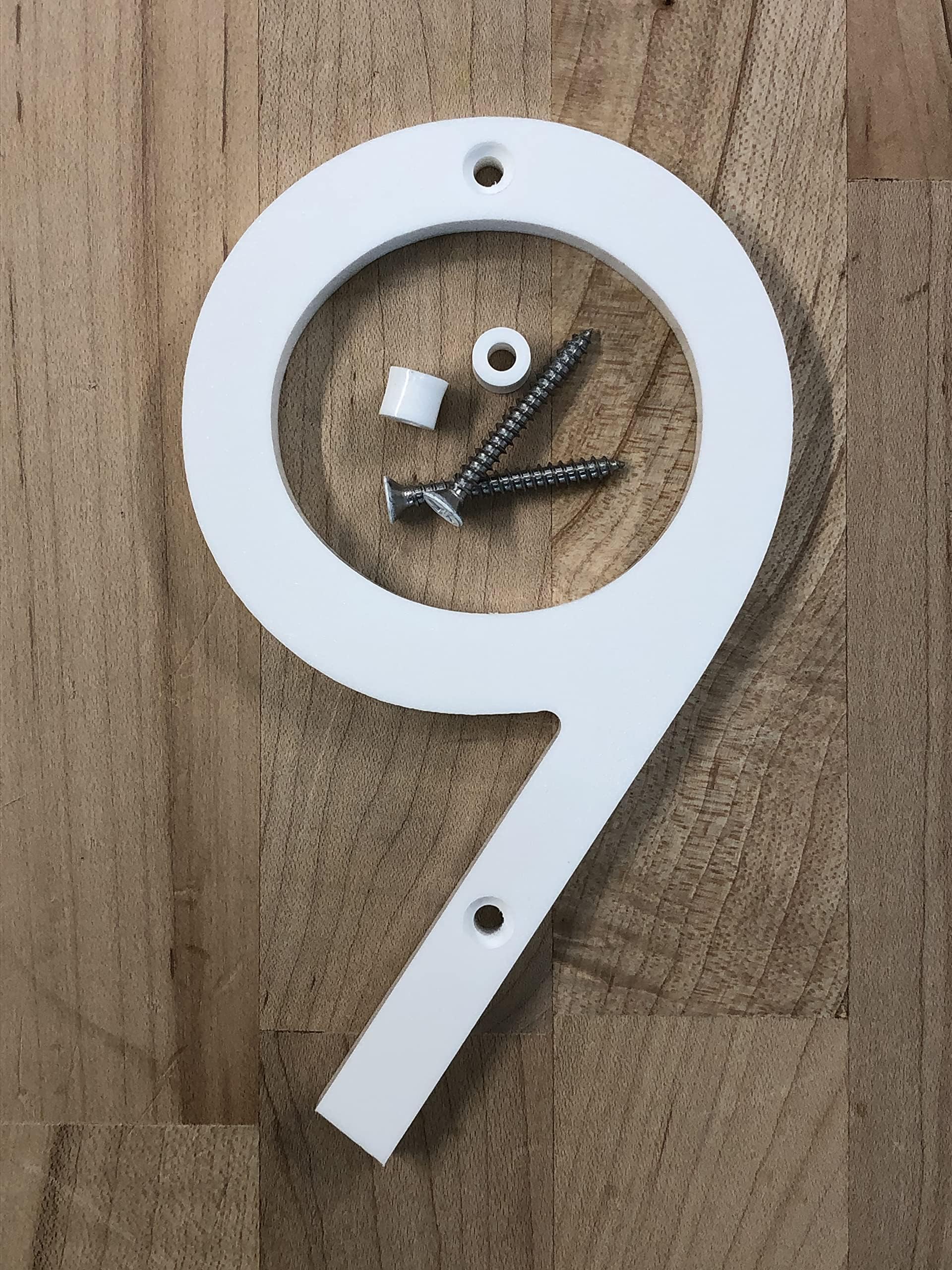 Amazon.com: 5 Inch Modern Plastic House Number, black or white building ...
