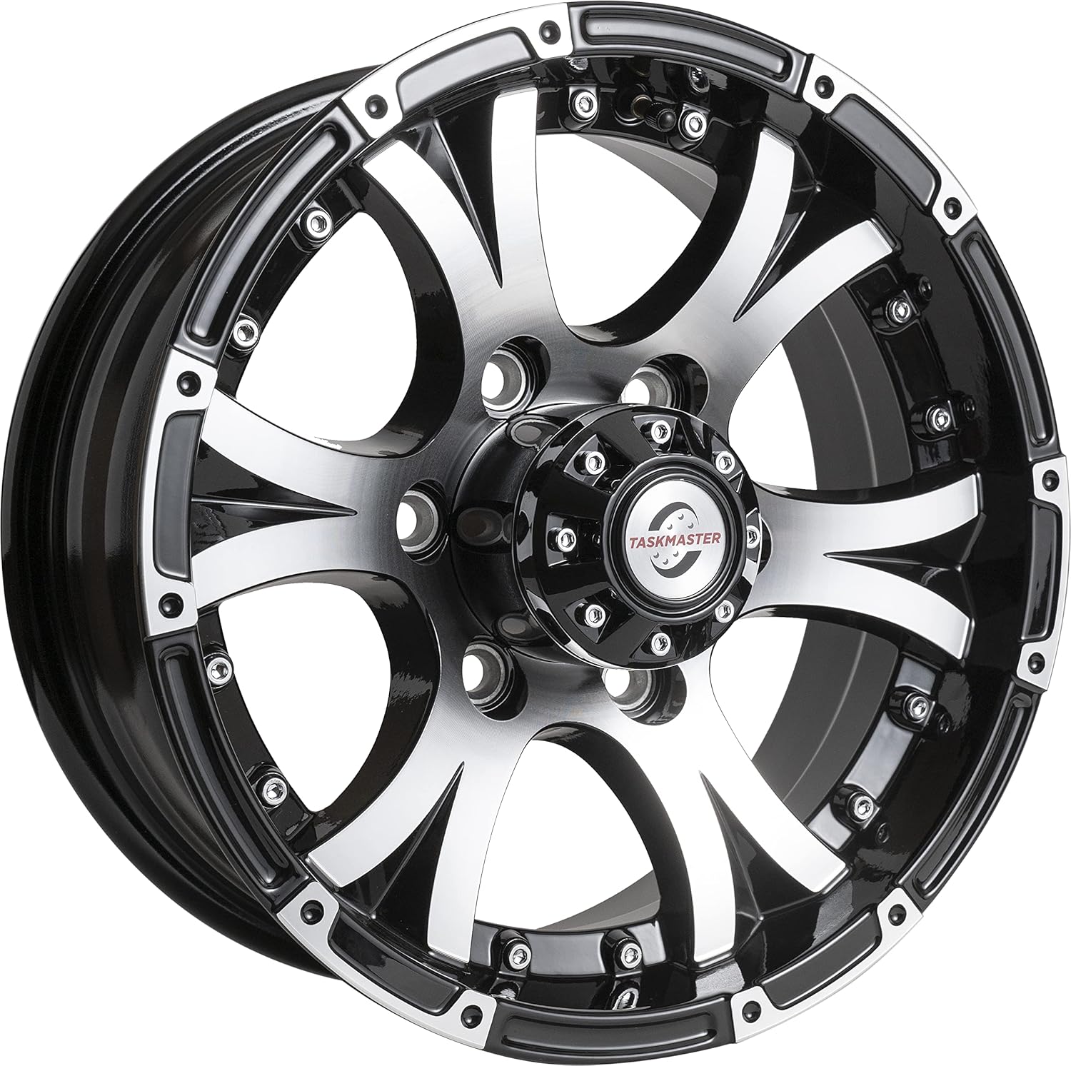 Aluminum Viking Series Wheel with Machined Lip and Face Gloss Black ...