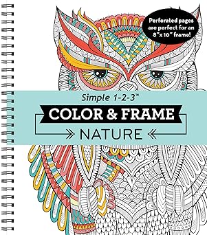 Color & Frame - Nature (Adult Coloring Book): New Seasons, Publications ...