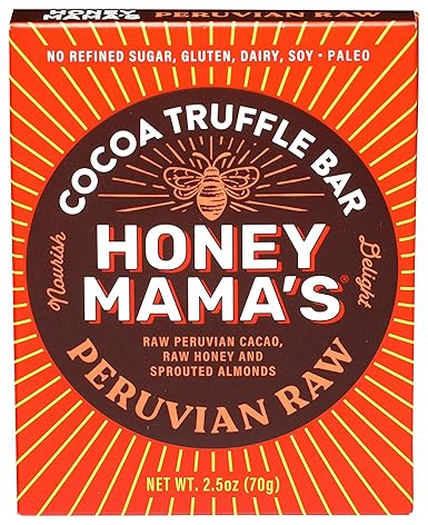 Amazon.com : HONEY MAMAS Peruvian Raw Cocoa Truffle Bar, 2.5 OZ ...
