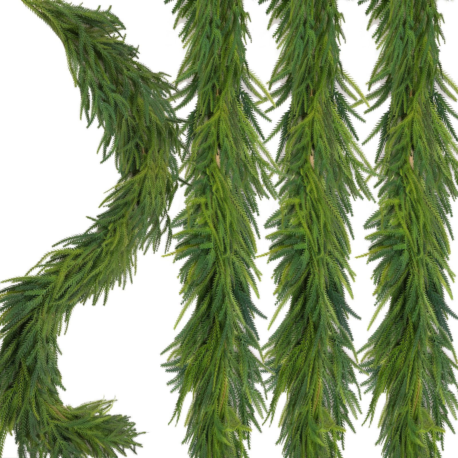 Amazon.com: 1 Pcs Artificial Norfolk Pine Garlands Christmas, 6 FT ...
