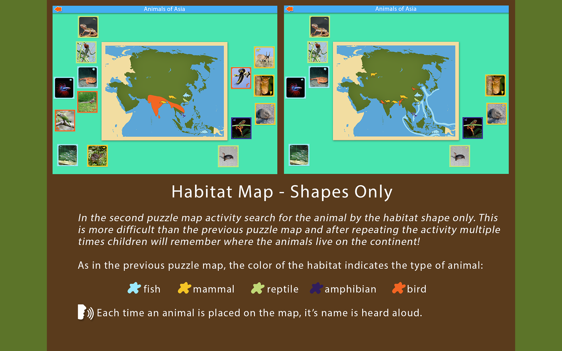 Montessori Geography - Animals of Asia - App on Amazon Appstore