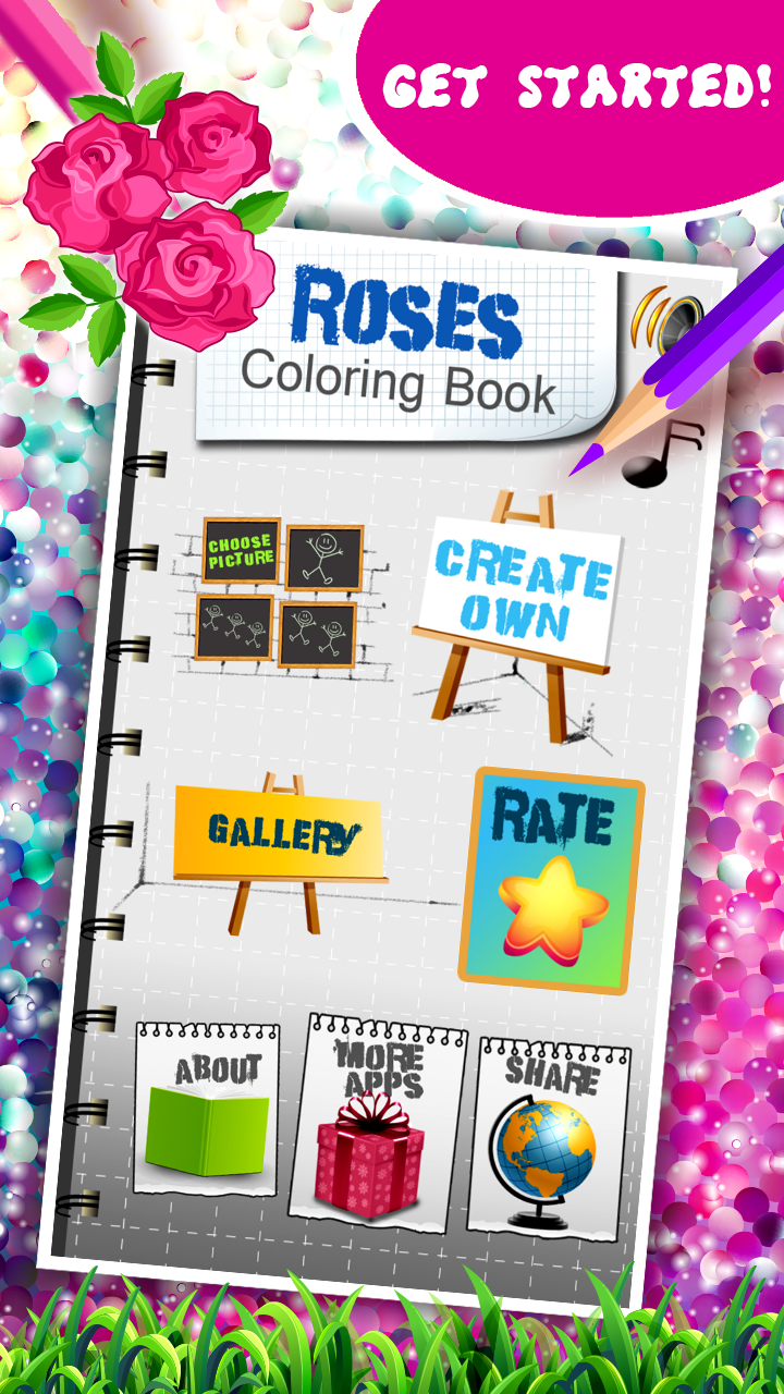 Roses Coloring Book - App on Amazon Appstore