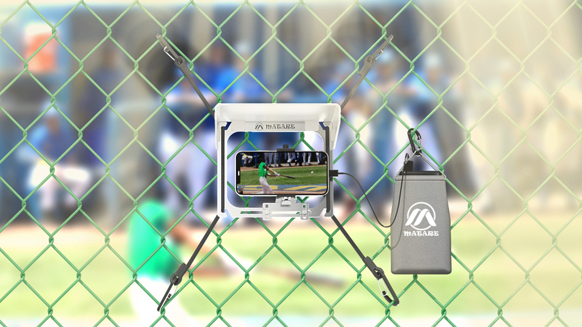 Mevo Fence Mount Phone Fence Mount For Baseball, Fence Mount For GoPro ...