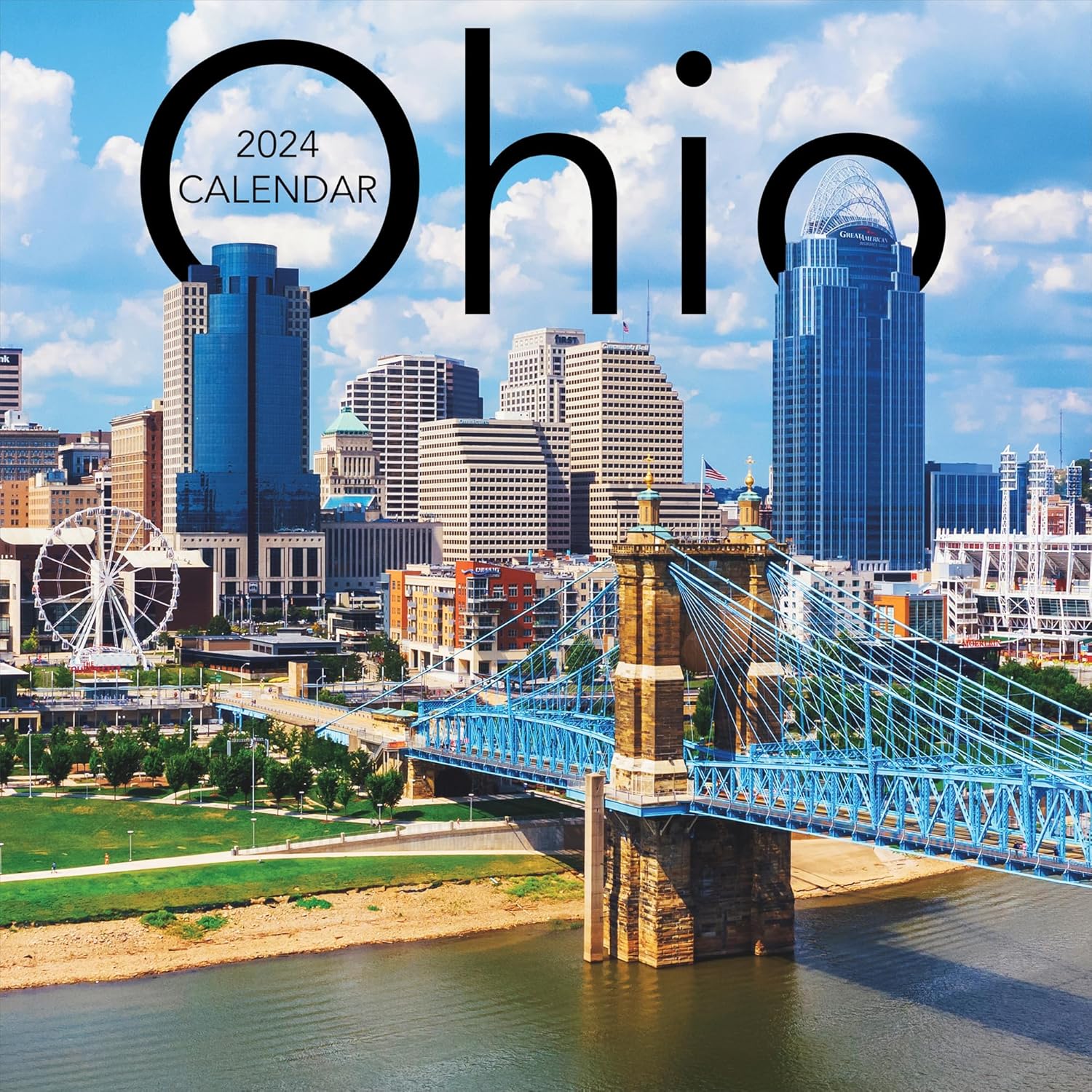 Amazon.com: TF PUBLISHING 2024 Ohio Wall Calendar | Large Grids for ...