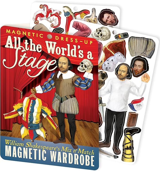 Amazon.com: All The World's a Stage - William Shakespeare Magnetic ...