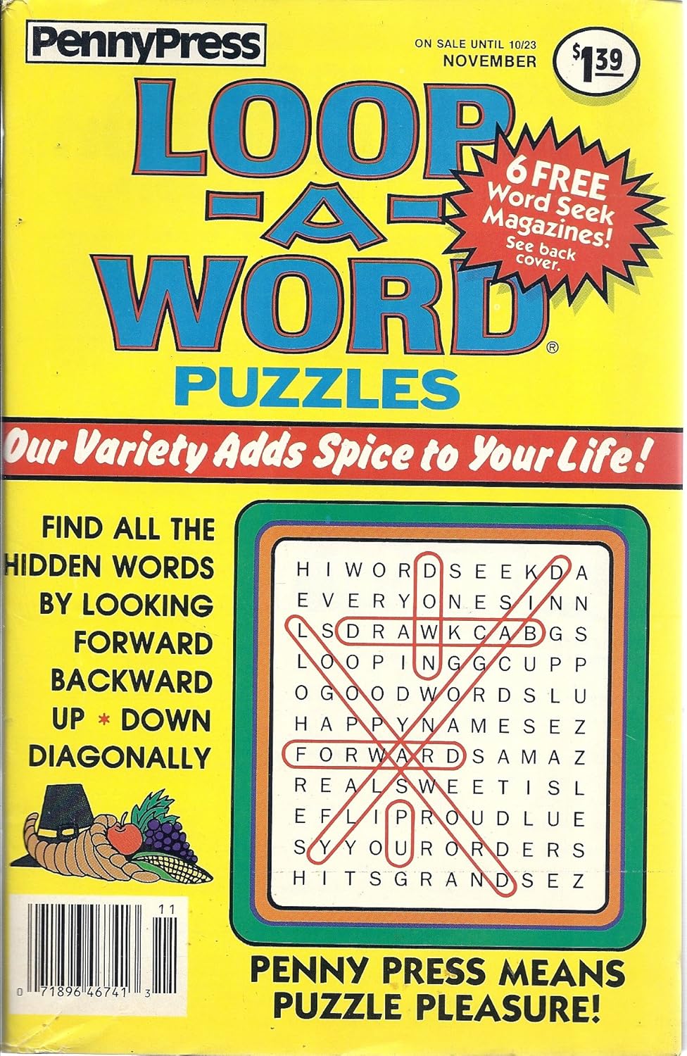 Penny Press Loop A Word Puzzles 138 November 1990 Irna Gadd penny-press-loop-a-word-puzzles-138-november-1990-irna-gadd