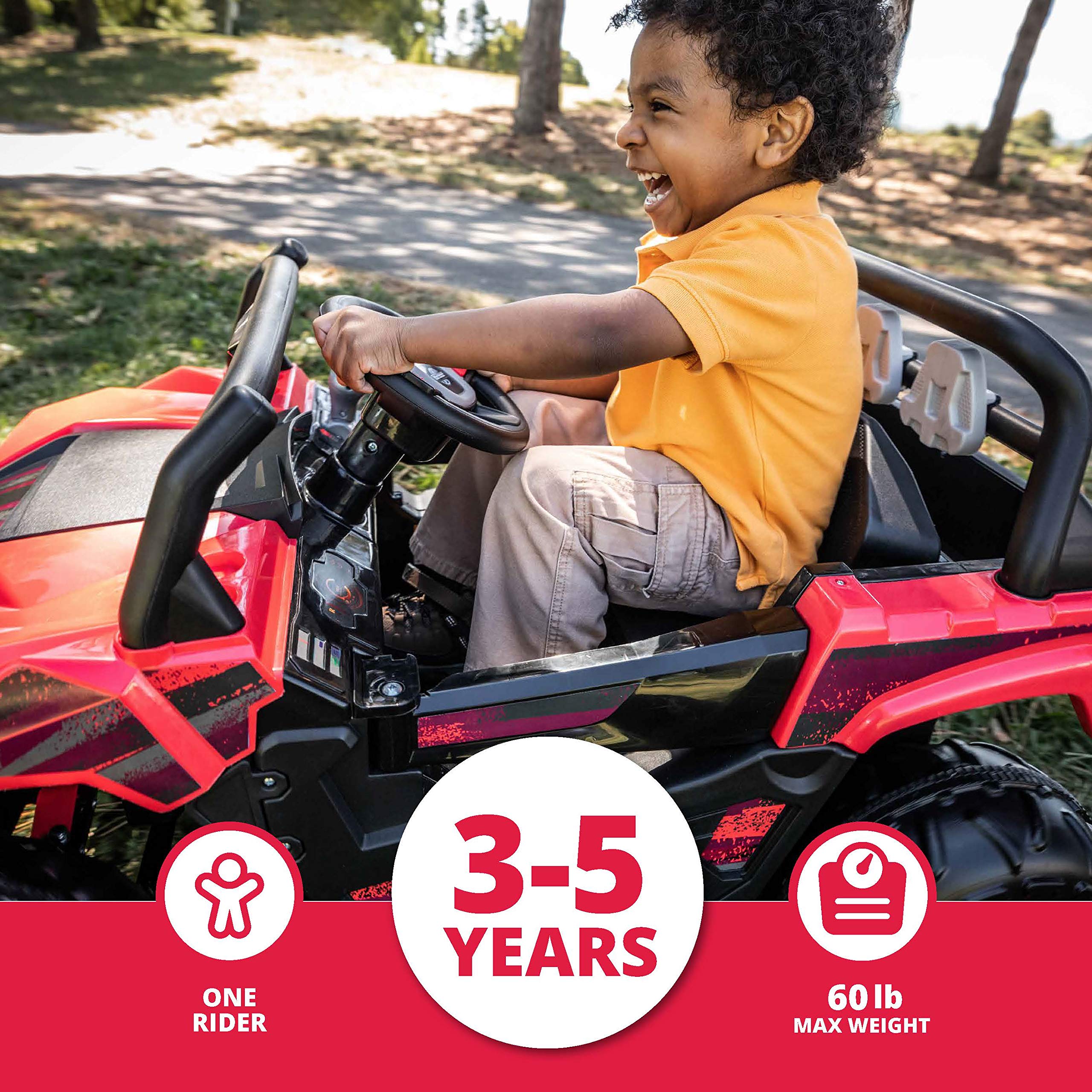 Kid Trax Toddler UTV Electric Ride-On Toy, Kids 3-5 Years Old, 6 Volt ...