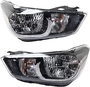 Amazon.com: Go-Parts - Headlights Assembly Pair/Set for Chevrolet Spark ...