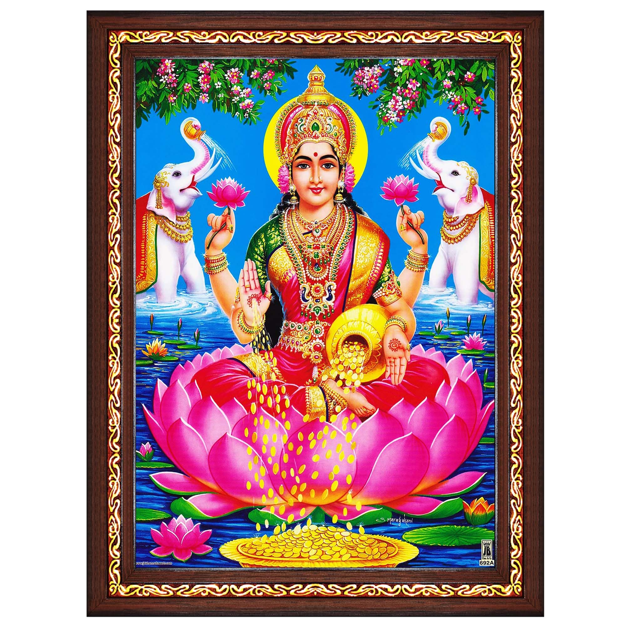 Buy Pavan Photo LaminationsMahalakshmi Devi Maha Lakshmi Vaibhav Laxmi ...
