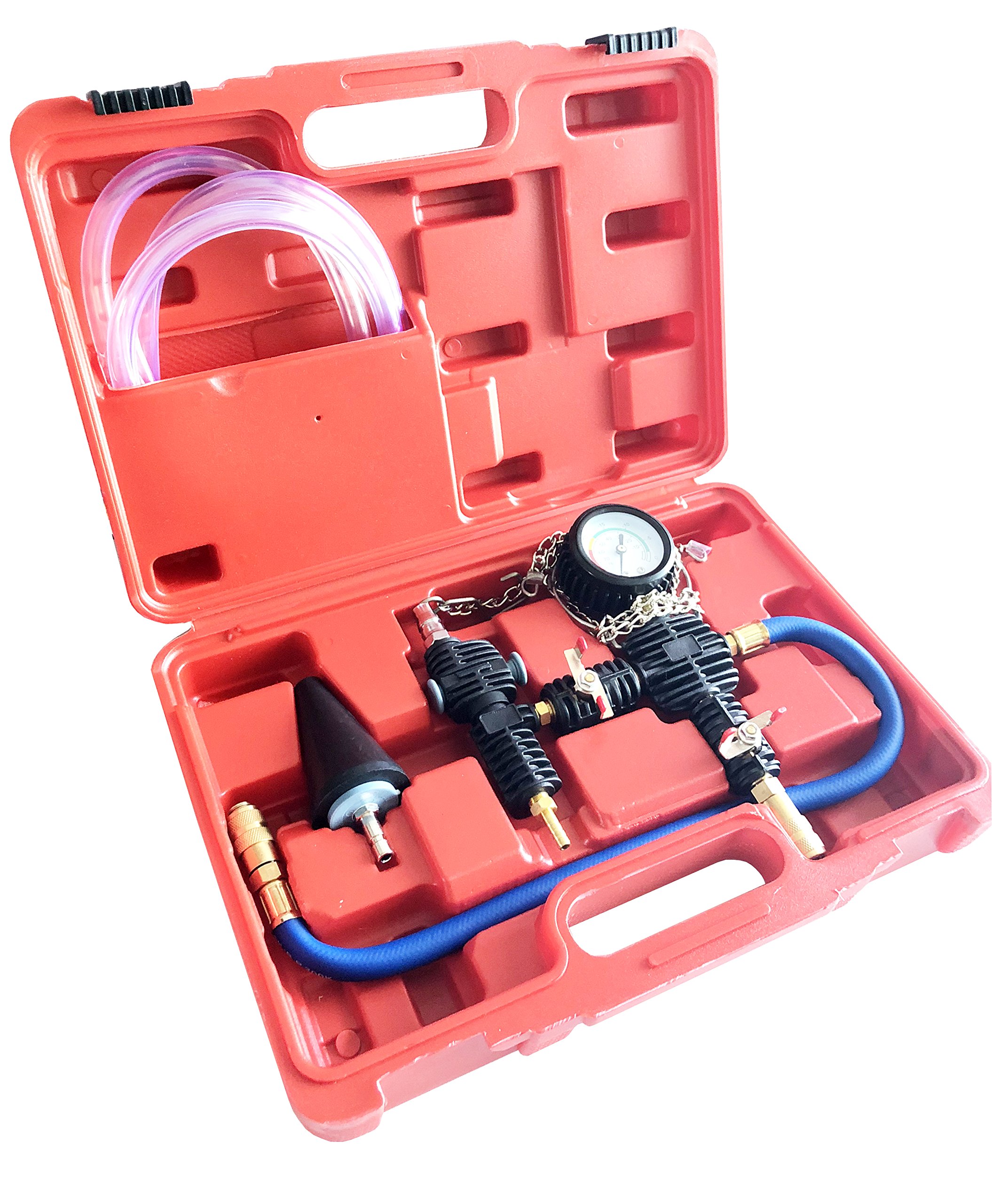 Cooling System Pressure Tester Kit Coolant Bleeder Kit Coolant Vacuum ...