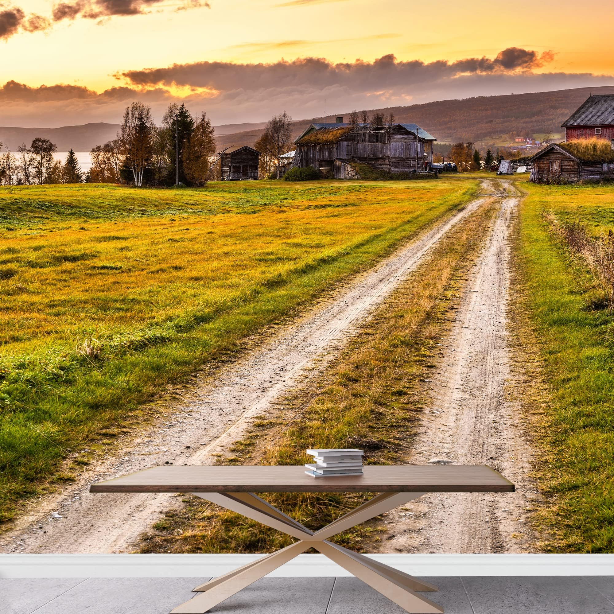 Farm Scene Wallpaper For Walls Boerderijdieren Behang Waggel® En