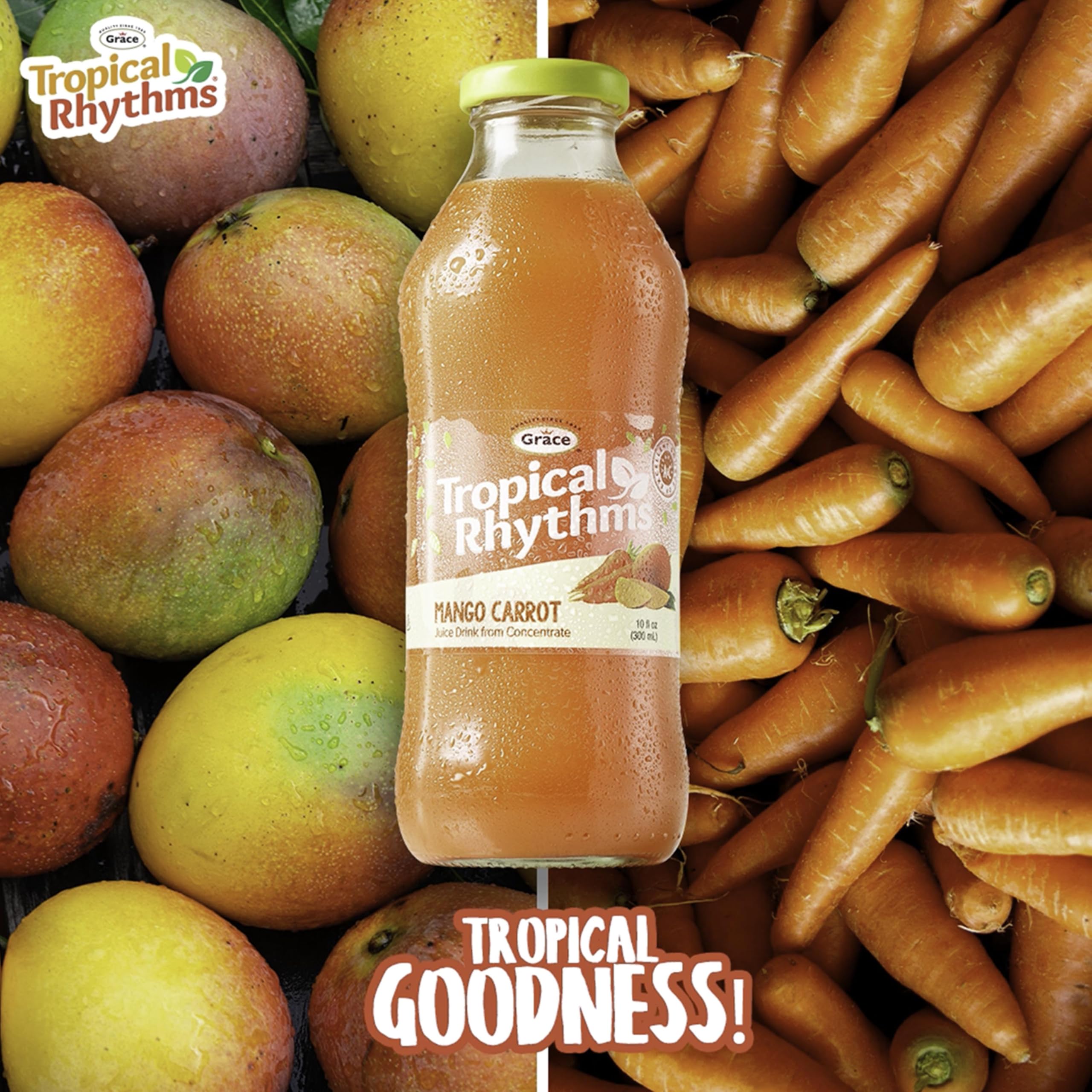 Snapklik.com : Grace Tropical Rhythms Mango Carrot Juice 1 Liter