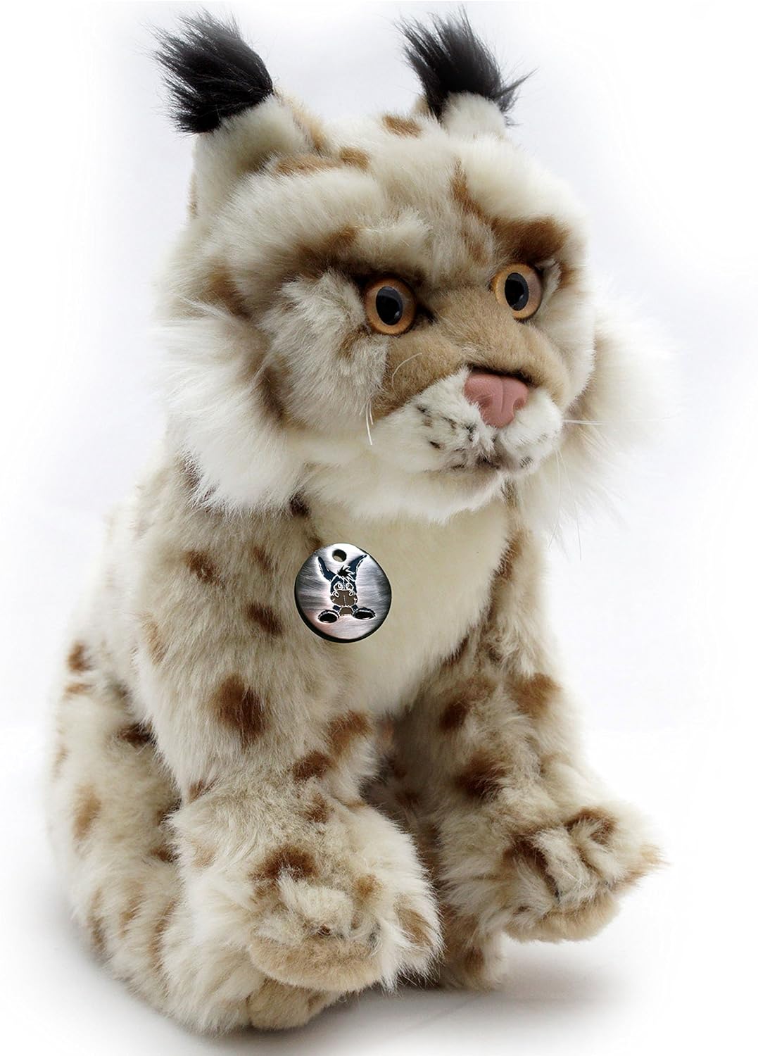 Kuscheltiere Lynx SILAS sitting Wildcat Cuddly toy 23 cm Plush toy ...