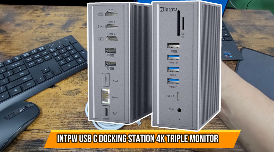 Watch INTPW USB C Docking Station 4K Triple Monitor on Amazon Live