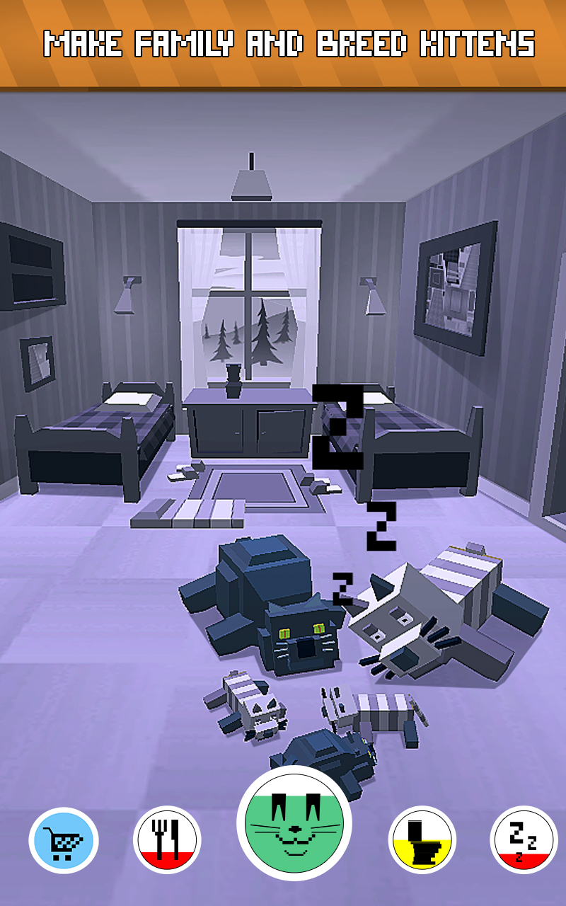 My Blocky Cat: Virtual Pet - care of a blocky kitty! - App on Amazon ...