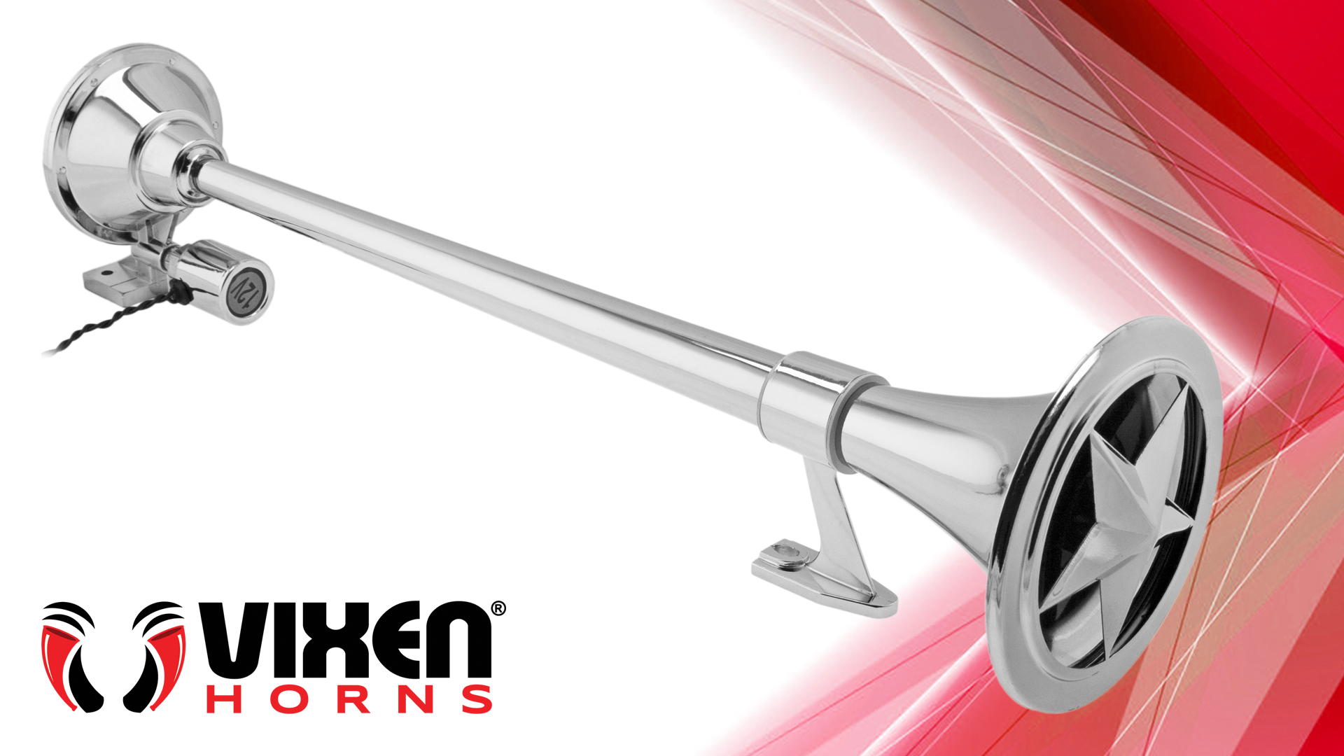 Watch Vixen Horns Single Trumpet Air Horn with Weather Cover ﹙Chrome ...