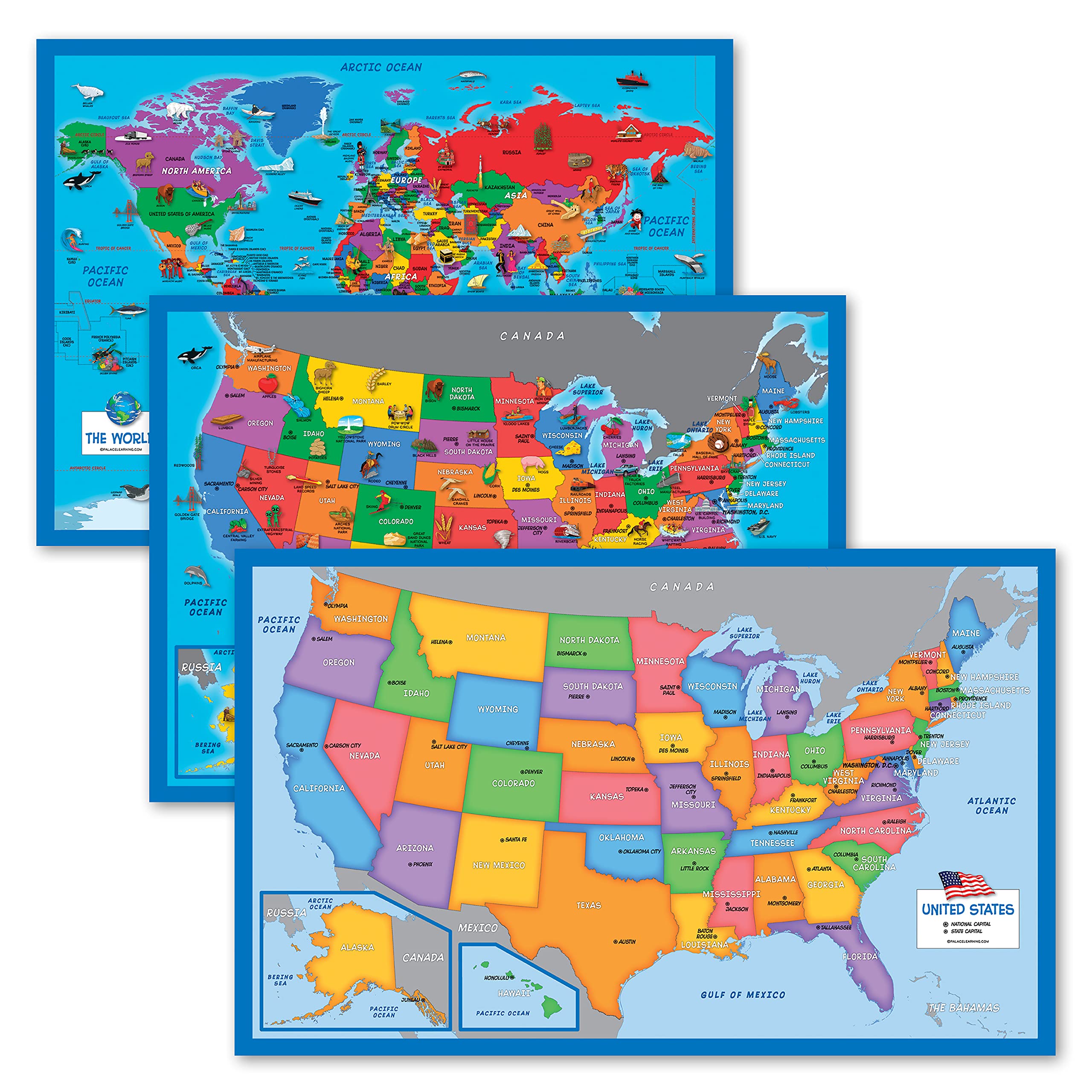 Buy 3 Pack World USA Chart Illustrated Short Simplified USA For buy-3-pack-world-usa-chart-illustrated-short-simplified-usa-for