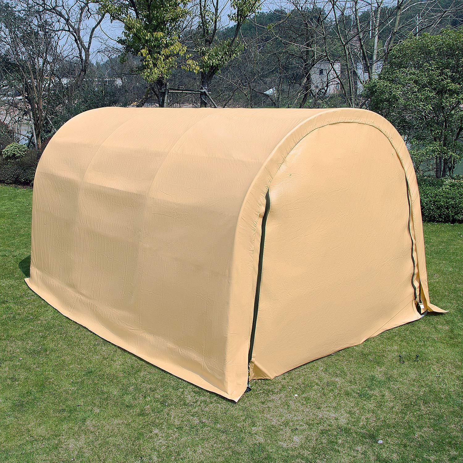 wonline 10x15x8ft Portable Heavy Duty Carport, Car Canopy Shelter ...