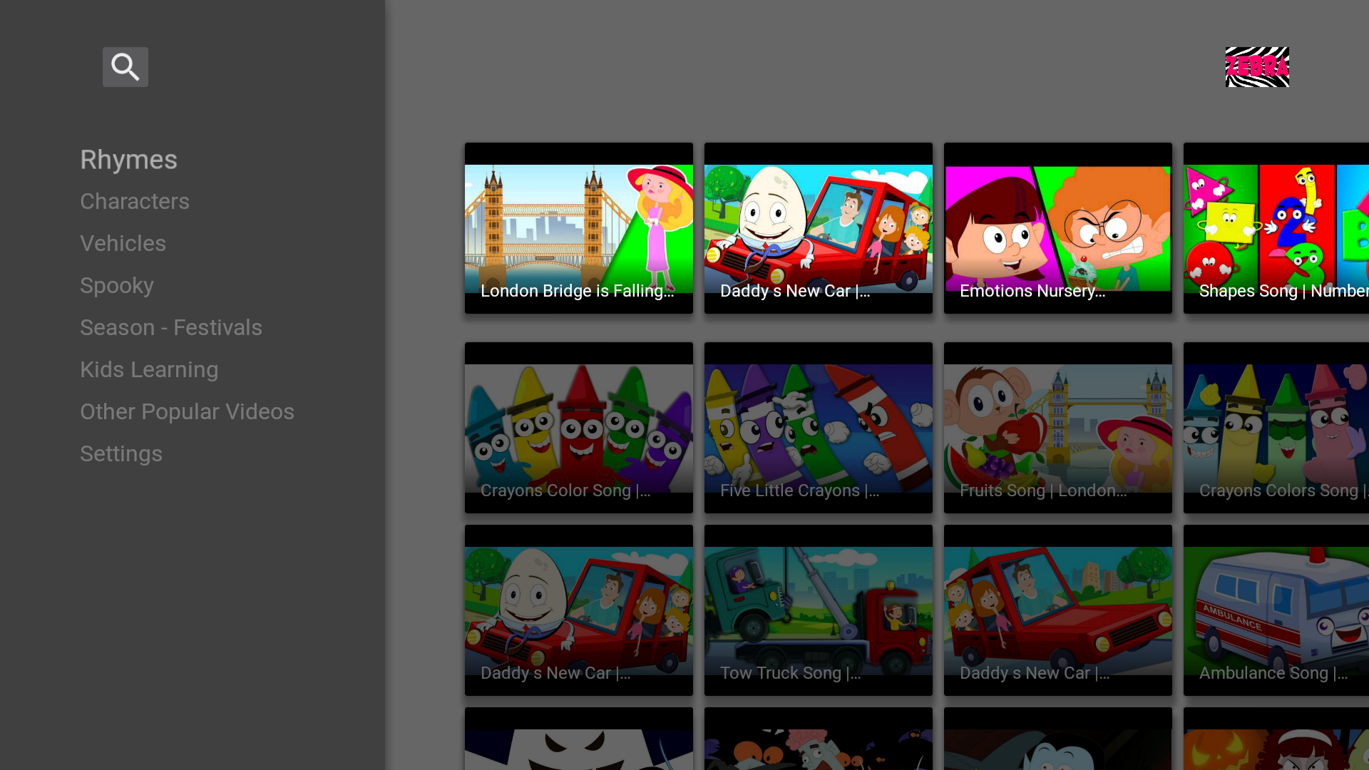 Zebra Nursery Rhymes - App on Amazon Appstore