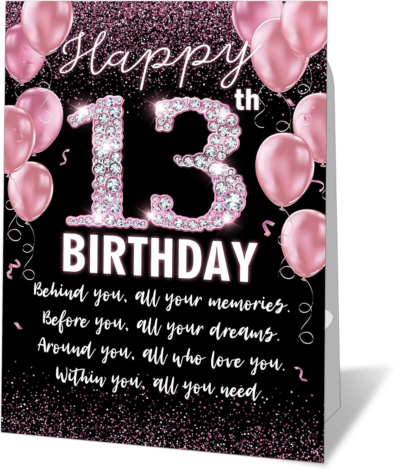 Amazon.com: Diamond Happy Birthday Table Decorations,Vintage 13th ...