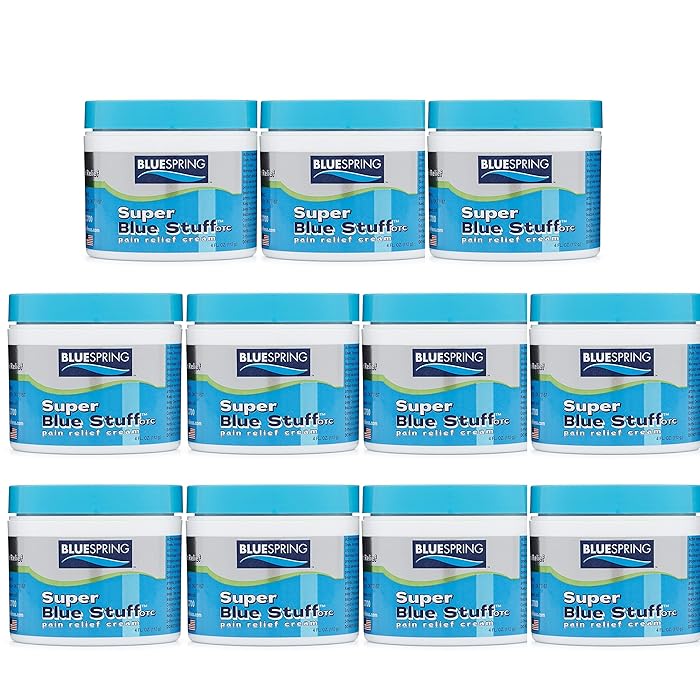 Buy BlueSpring Super Blue Stuff: Natural Pain Relief Cream with Emu Oil ...
