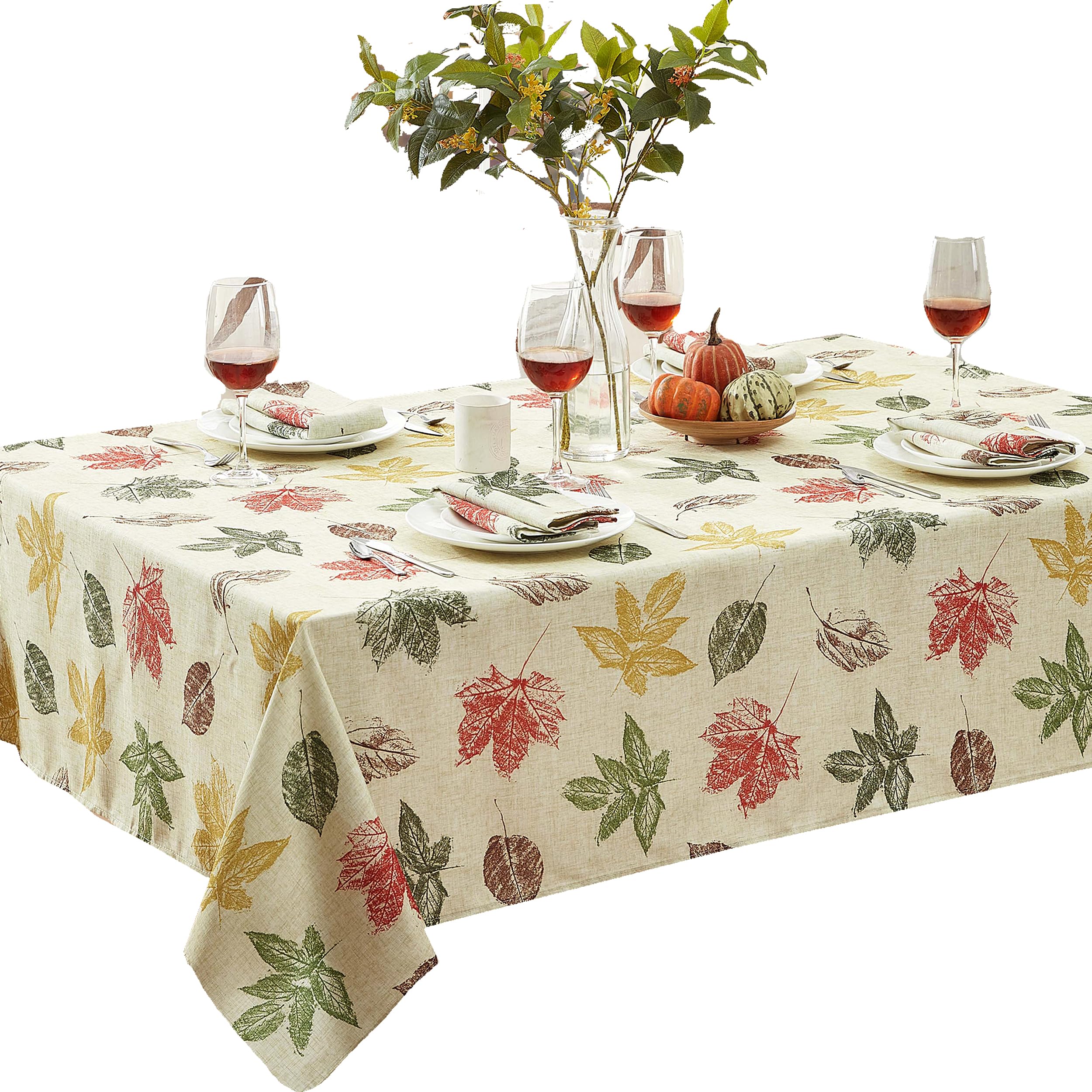 Amazon.com: Newbridge Autumn Falling Leaves Thanksgiving Fabric ...