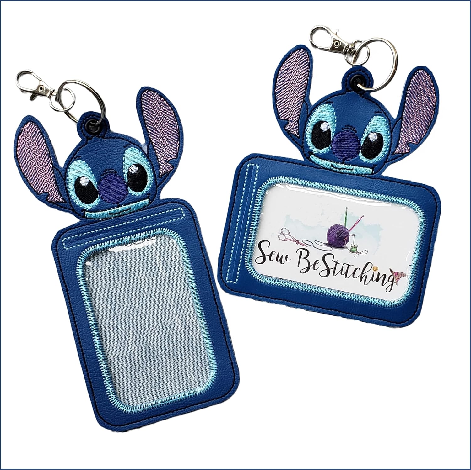 Amazon.com: Stitch ID Badge Holder - Blue Alien - Magic World Land ...