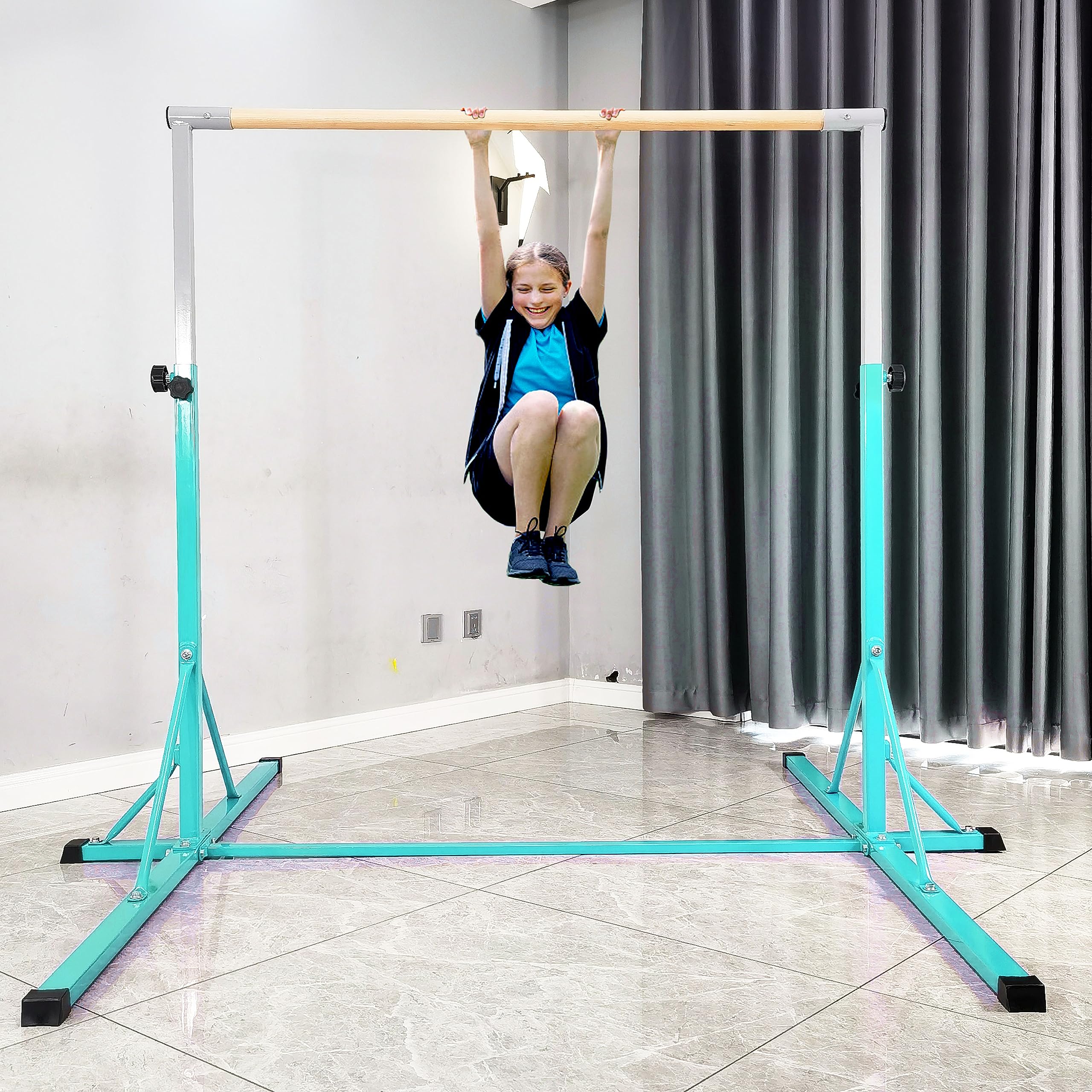 Snapklik.com : High Bar, 6 Ft Foldable Gymnastics Kip Bar, Super Sturdy ...